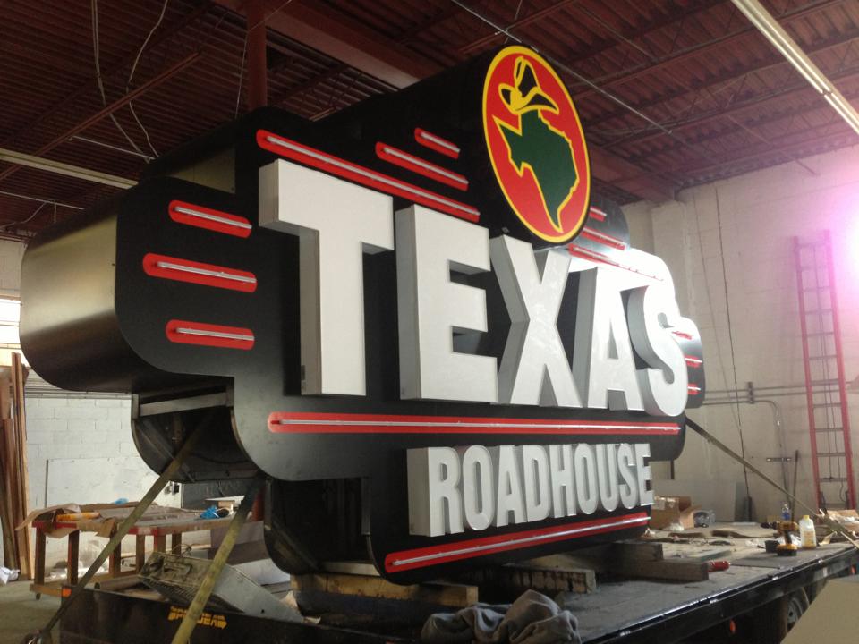 Texas Roadhouse Sign Fabrication – KC Sign & Awnings Blog